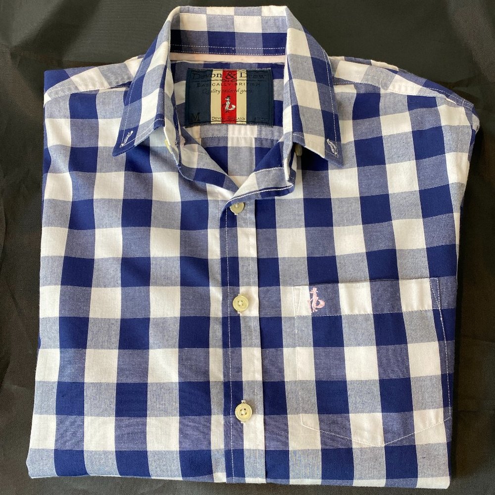 Devon And Drew Fox Logo England Uk Men's Blue White C… - Gem